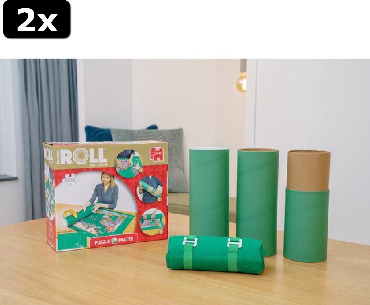 2x Jumbo Puzzle & Roll Puzzelrol 500 tot 1500 Stukjes - Puzzelmat | bol.com