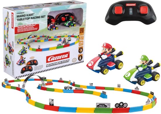 Carrera RC voertuig Auto - Mini Mario Kart - Tabletop Racing Set ...