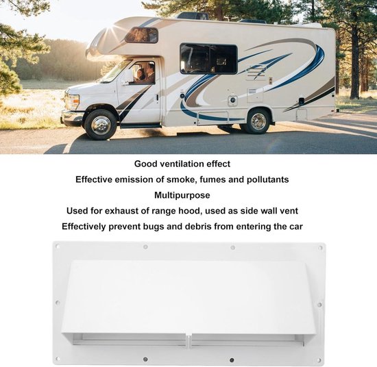 Witte RV Uitlaat Vent Cover - Weerbestendige RV Range Vent voor Camper ...