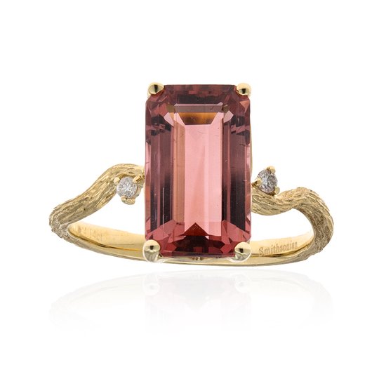 Gouden ring met een Congo Neon Toermalijn (Smithsonian) | bol