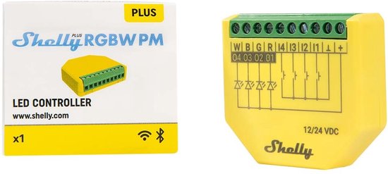 Shelly Plus RGBW PM Controller, Gateway Bluetooth, WiFi | bol