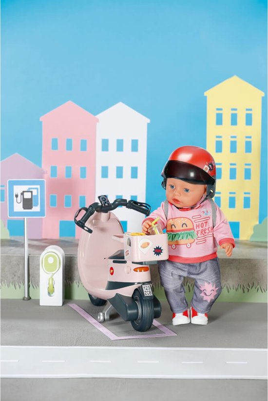 Baby Born RC E-Scooter Roze/Zwart | bol