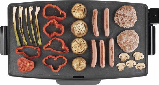 XXL Grillplaat 60 x 35 cm met Anti-aanbaklaag en Instelbare Temperatuur ...