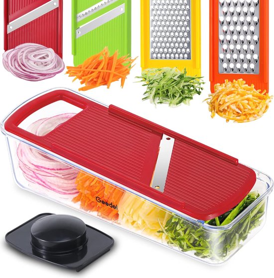 4-in-1 Multifunctionele Mandoline en Groentesnijder voor Keuken ...