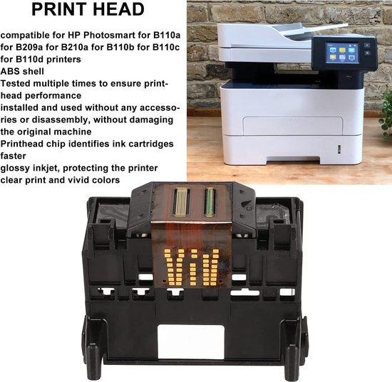 Printkop Vervangingskit voor Photosmart B209A-B110A-B210A-B110B-B110C ...