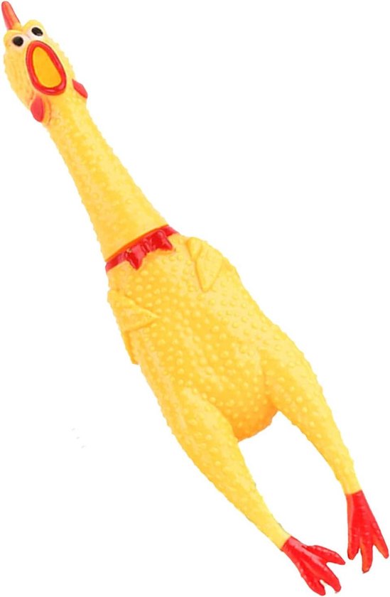 Screaming Chicken Toy Geel Rubber Squaking Kip Stressverlichting ...