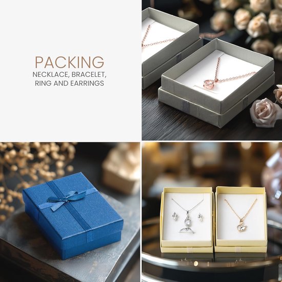 Papieren Sieraden Display Doosjes Set van 12 - Perfect voor Oorbellen ...