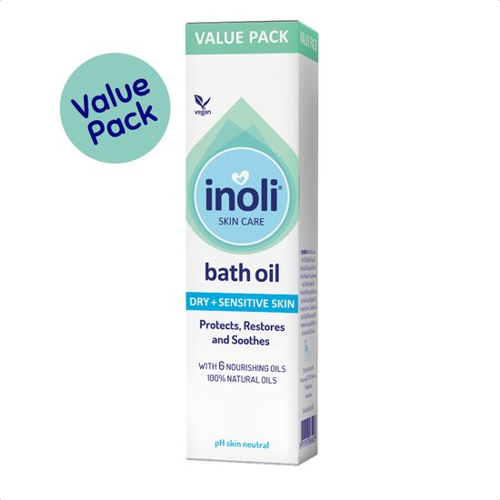 Inoli Skin Care Baby Badolie - Droge en Gevoelige Huid Babybad - Met 6 ...