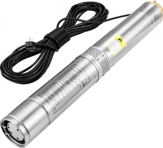 Diepe Put Dompelpomp Pijp Pomp RVS 750W 105 L/min Stroom 62M ...