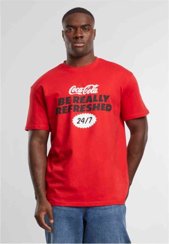 Merchcode Coca Cola - Coca Cola Refreshed Oversize Heren T-shirt - M ...