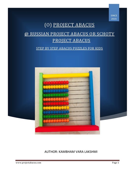 Russian Project Abacus (or) Schoty Project Abacus 2 - Russian Project Abacus (or)... | bol
