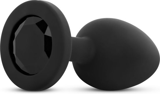 Anale Plug met Kristal - Zwart | bol