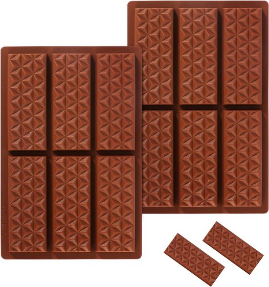 Siliconen Chocolade Vorm - Driehoek Diamant Snoepvormen - 6 Tafels ...