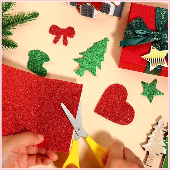 Zelfklevend Glitter Foam Foamvel A4 2 mm Dik Knutselpapier Kleurrijk ...
