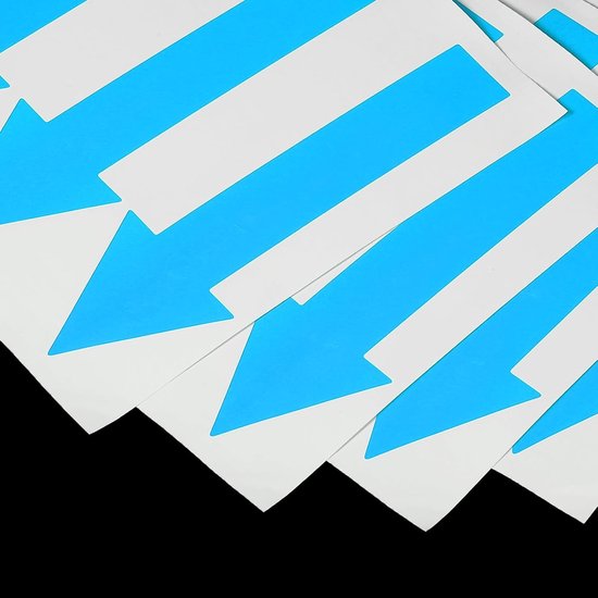 Arrow Sticker 15.8cm - 4 Sheet Direction Sign - PVC Glue Removable ...