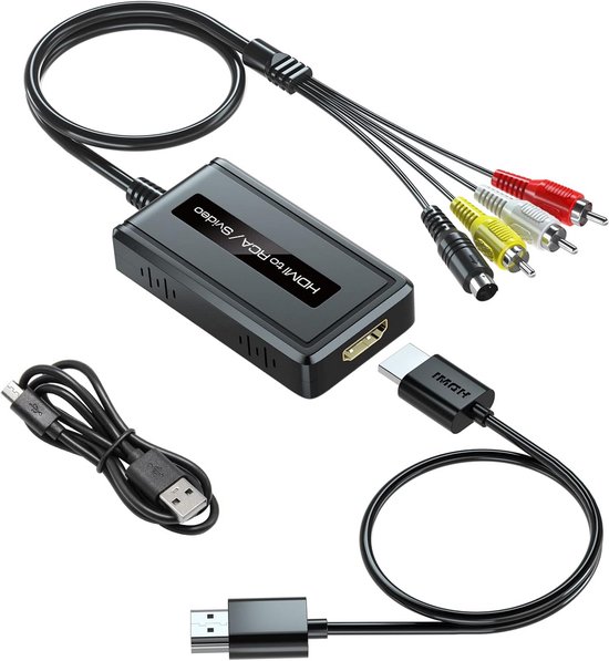 HDMI naar S-Video/RCA Converter - 1080P Video en Audio Adapter | bol