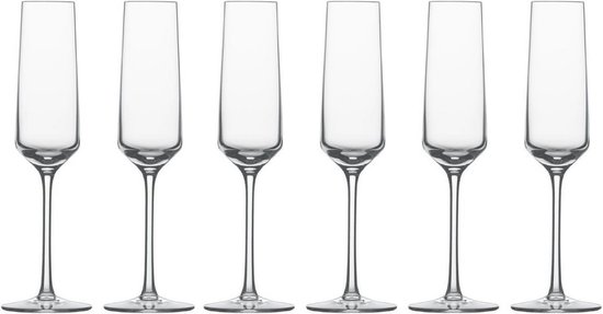 Luxe Champagneglazen Set van 6 - Kristalglas - 210ml Inhoud | bol