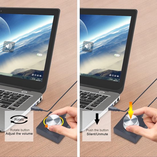 USB Volumeregeling Knop voor PC en Laptop Audio | bol