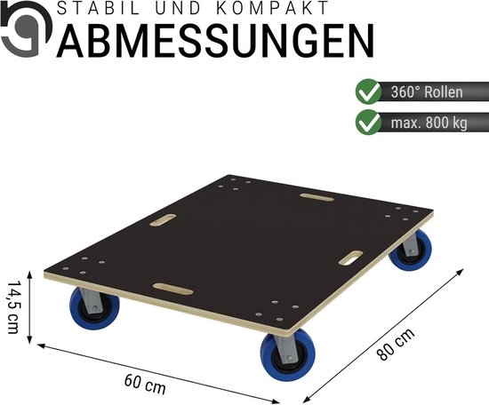 Stevige Meubelroller - Transportroller Rolplank - Zware Lasten ...