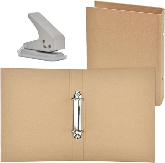 Allecto plus - Ringmap A5 in blauw voor school en kantoor met 4-rings ...