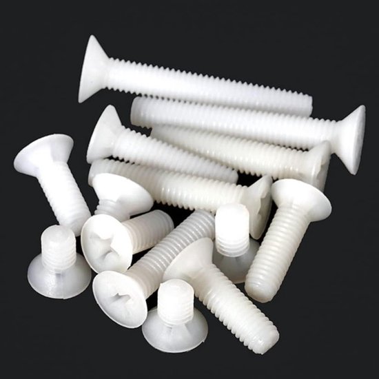 Provento - Nylon kruis verzonken platte kop schroef geïsoleerde plastic ...