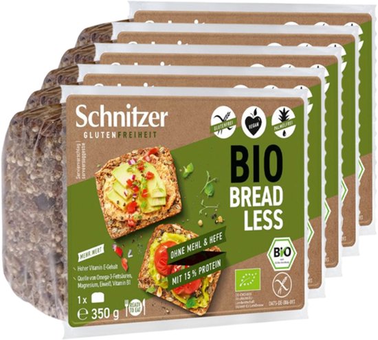 Schnitzer | Bread Less | 5 stuks | 5 x 350 gram | bol