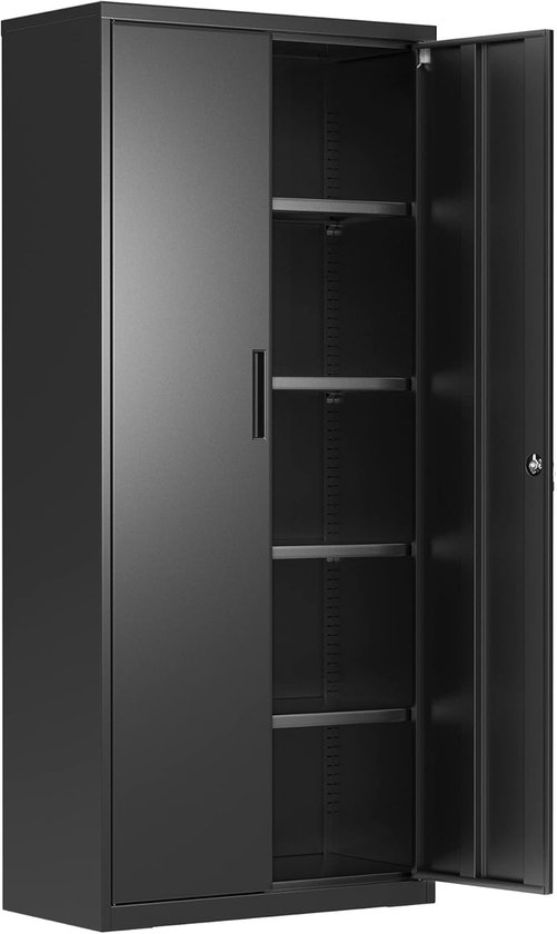 Conway Living® - Archiefkast met slot - Kantoor kast - Opbergkasten met ...