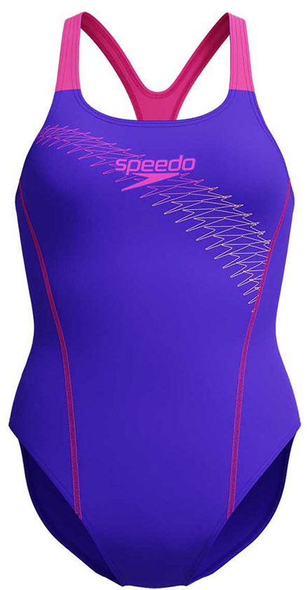 Speedo Medley Logo Zwemkleding Blauw,Paars UK 32 Vrouw | bol