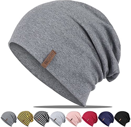 Slouch Beanie Muts voor Dames en Heren - Zachte, Ademend Katoenen Muts ...