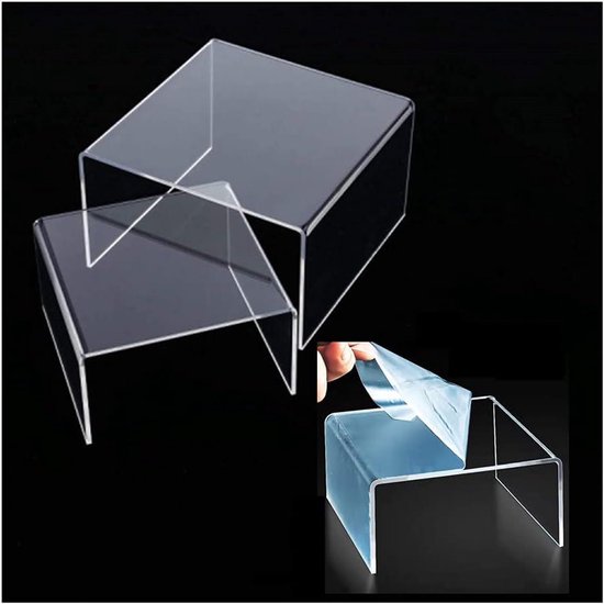 Acryl display standaard voor figuren, buffet en cupcakes - Set van 2 ...
