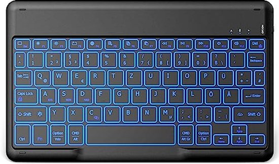 Draadloos Bluetooth Toetsenbord met Verlichting - QWERTZ Indeling voor ...