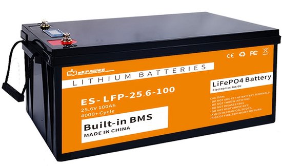 LiFePO4 Accu 24V 100Ah – Lithium Batterij – Solar Accu – Camper Accu ...