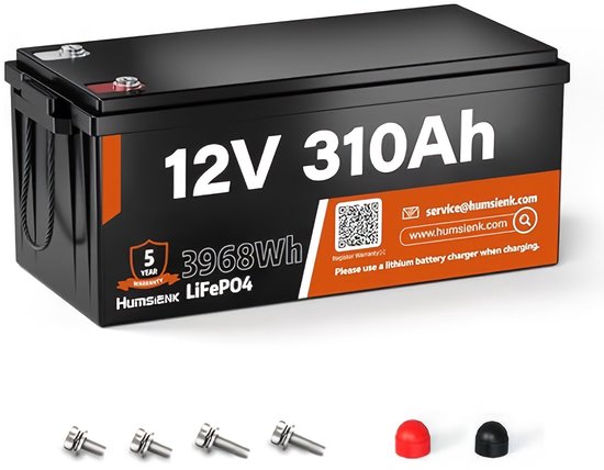 12V 310Ah LiFePO4 Batterij – Lithium Accu – Deep Cycle Accu – Boot Accu ...