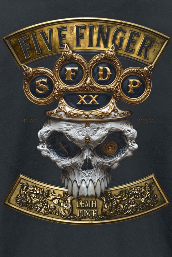 Five Finger Death Punch Brass Knuckle King Heren T-shirt - zwart - L | bol
