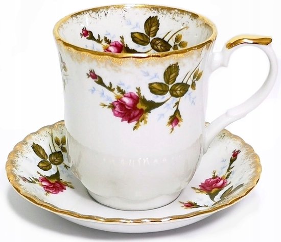 Porseleinen Servies 6 Pers. 66 Delig - Iwona Roze Goud | bol