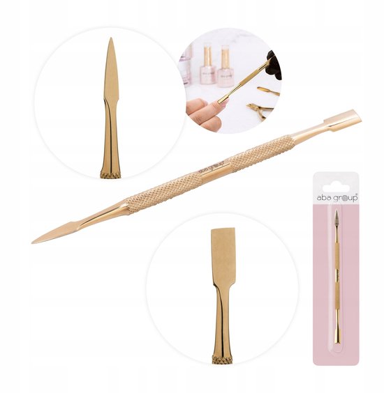 Gouden Nagelriem Duwer Premium 13.5 cm - Roestvrij Staal | bol