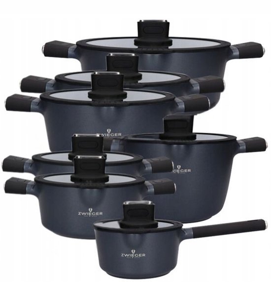 Batterie de cuisine Zwieger Vesna 14 pièces - Revêtement antiadhésif ...