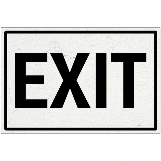 Exit bord - Sign Again - 60 x 40 cm | bol