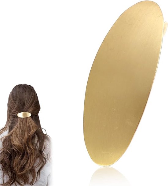 Haarclip - Ovale haarclip - Vintage Metalen Grote Haarclip - Haarclip ...