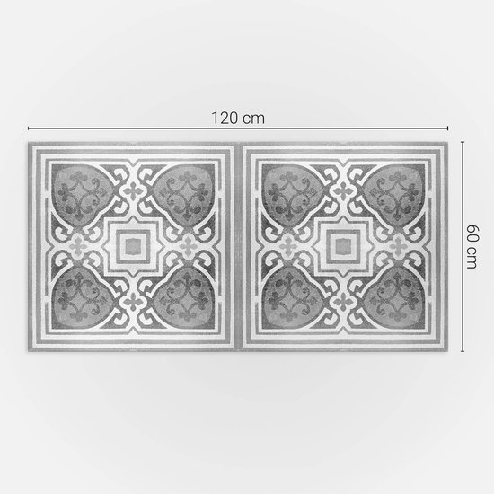 Wallfluent Vinyl Wandpaneel - Patroon met ornamenten in symmetrie ...
