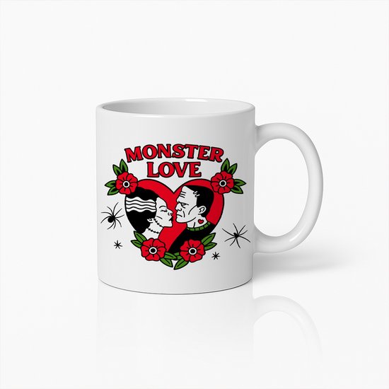 Monster Love Mok 330ml – Grappige Gotische Koffiebeker, Perfect ...