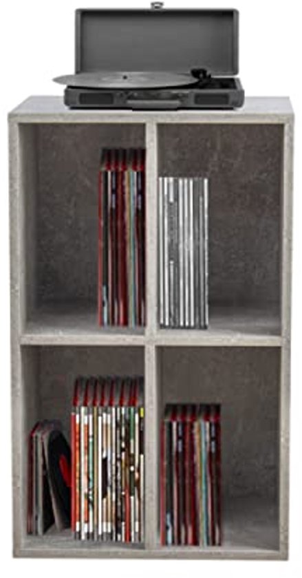 Vinyl LP Platen Kast – Opbergmeubel voor Vinyl Collectie en ...