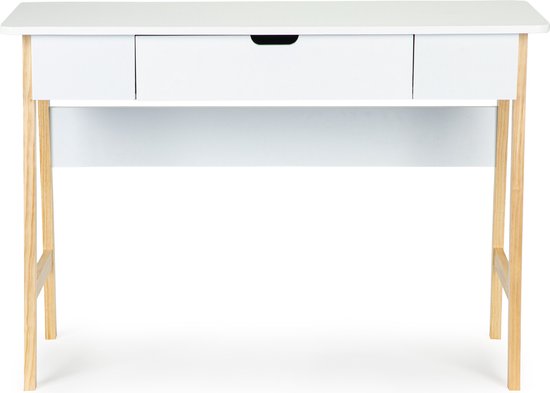 Computertafel - bureautafel - 107,5x40x74 cm - wit | bol.com