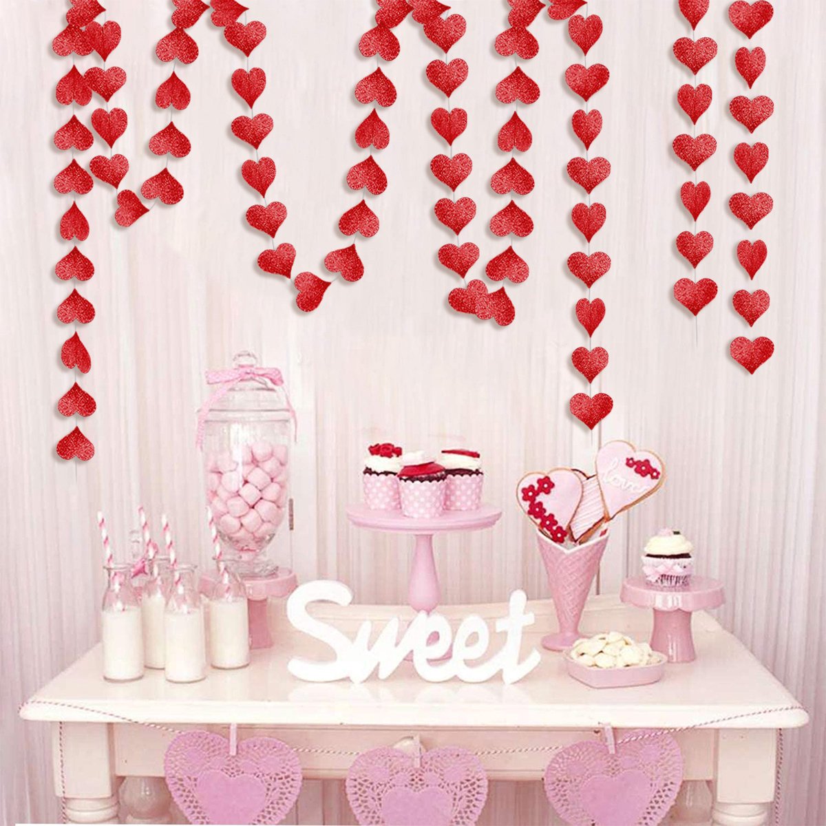 Hartjes Decoratie Valentijn Slinger Romantische Versiering Gender ...