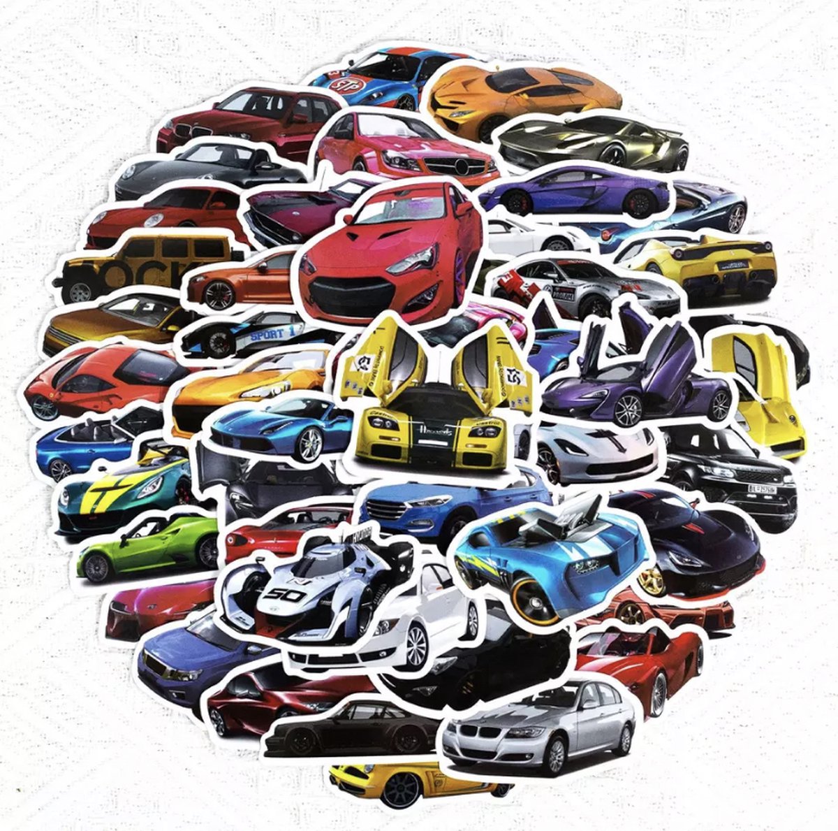 Auto Stickers 50 Stuks | Sportauto Stickers | Thema Auto's | Laptop ...