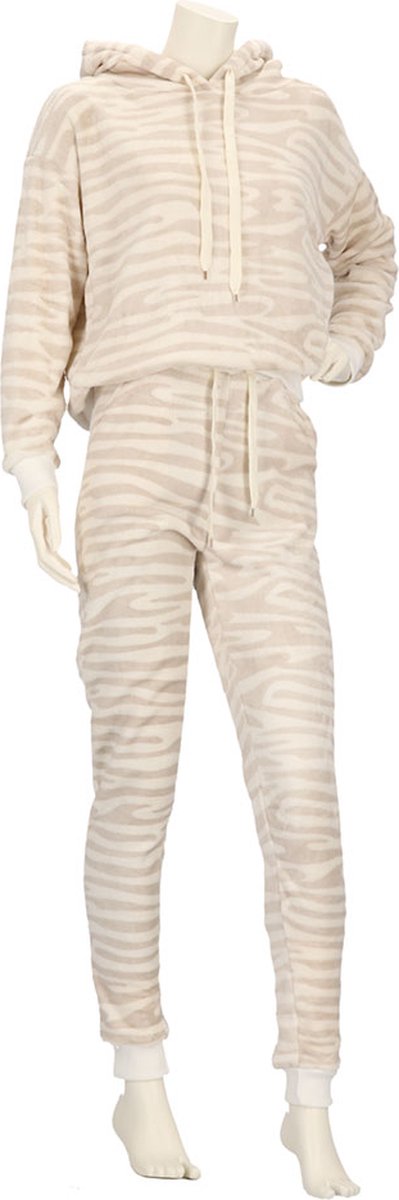 Apollo Huispak dames | Zebra Print | Beige | Maat L/XL | Huispak dames ...