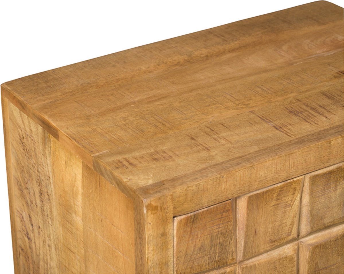 Kast mangohout - Kabinet kast - Houten kast 100cm | bol.com