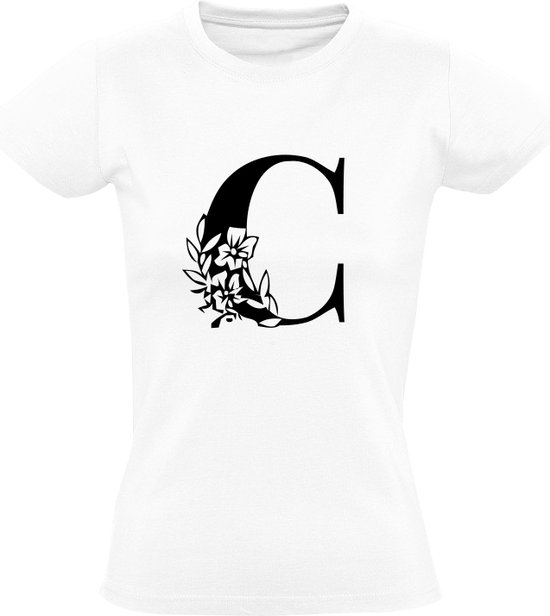 Letter C Dames T-shirt | Hoofdletter C | Alfabet | bol