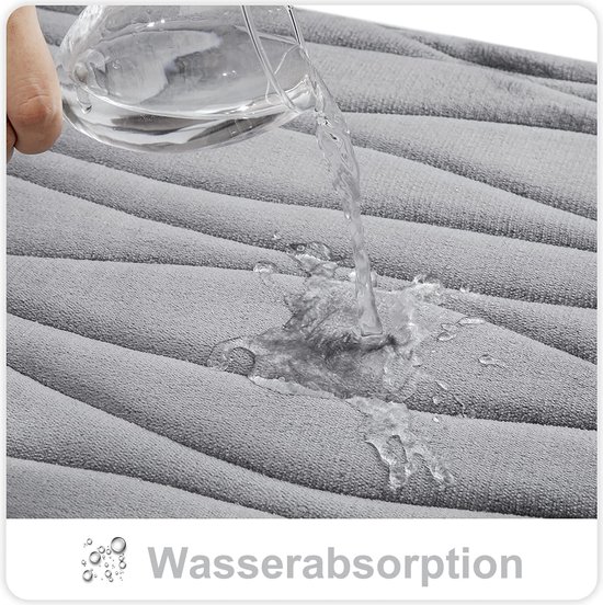 Homaxy Badmatten set 2-delig traagschuim absorberende badmatten set ...