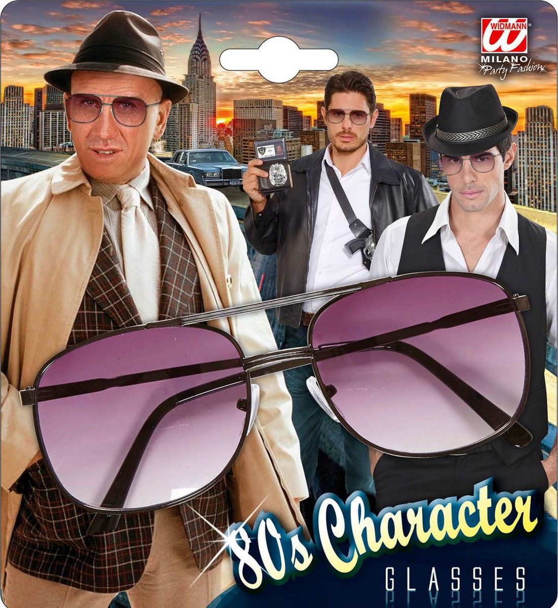 Widmann - Politie & Detective Kostuum - Good Cop Bad Cop Bril, 80s ...